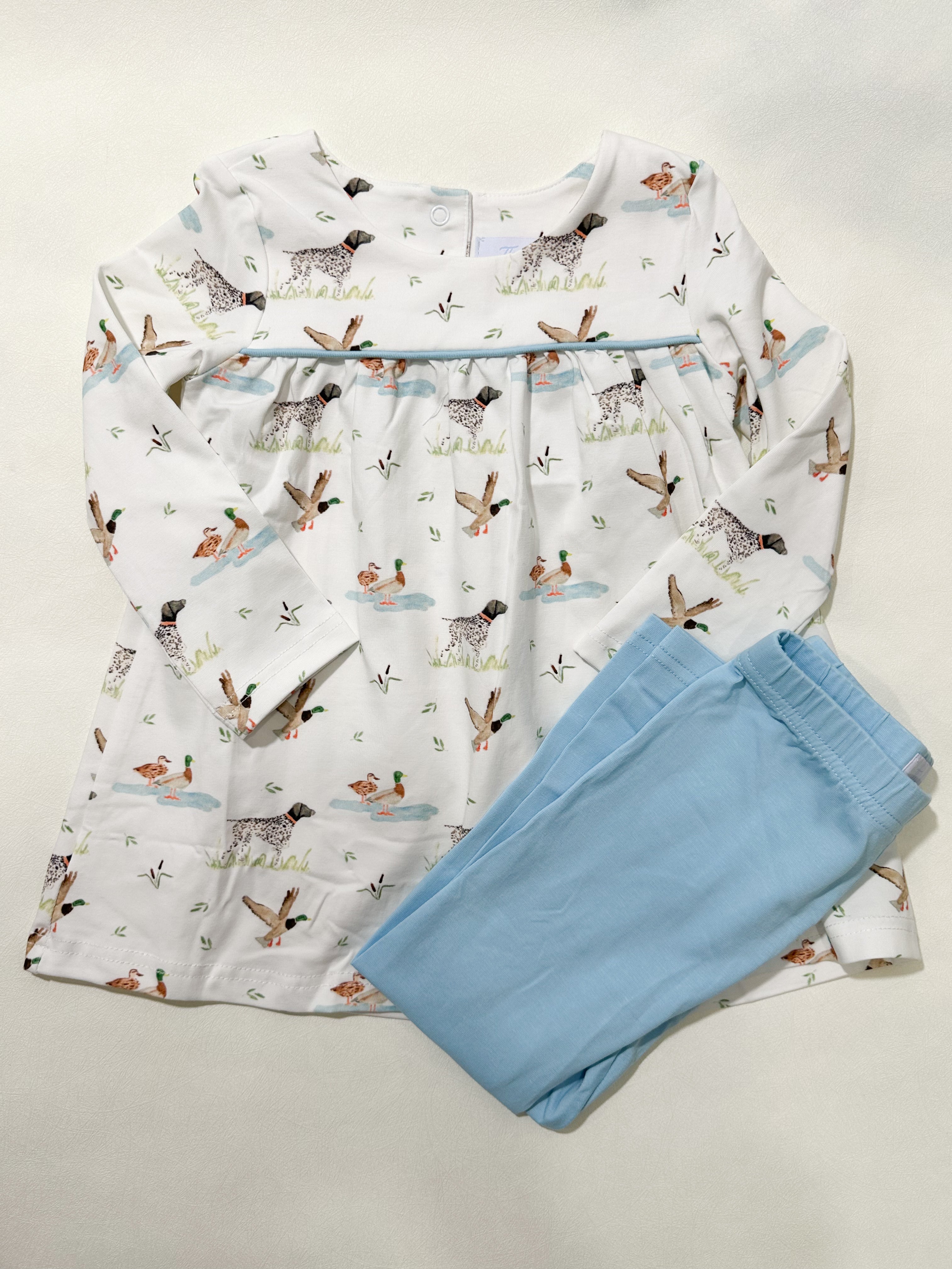 Emma Kate Set- Duck Duck Dog (Bristol Blue) – Three Little Ducks